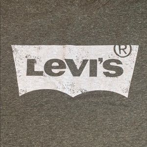 Levi's | Shirts | Mens Olive Green Levis Logo Tshirt | Poshmark